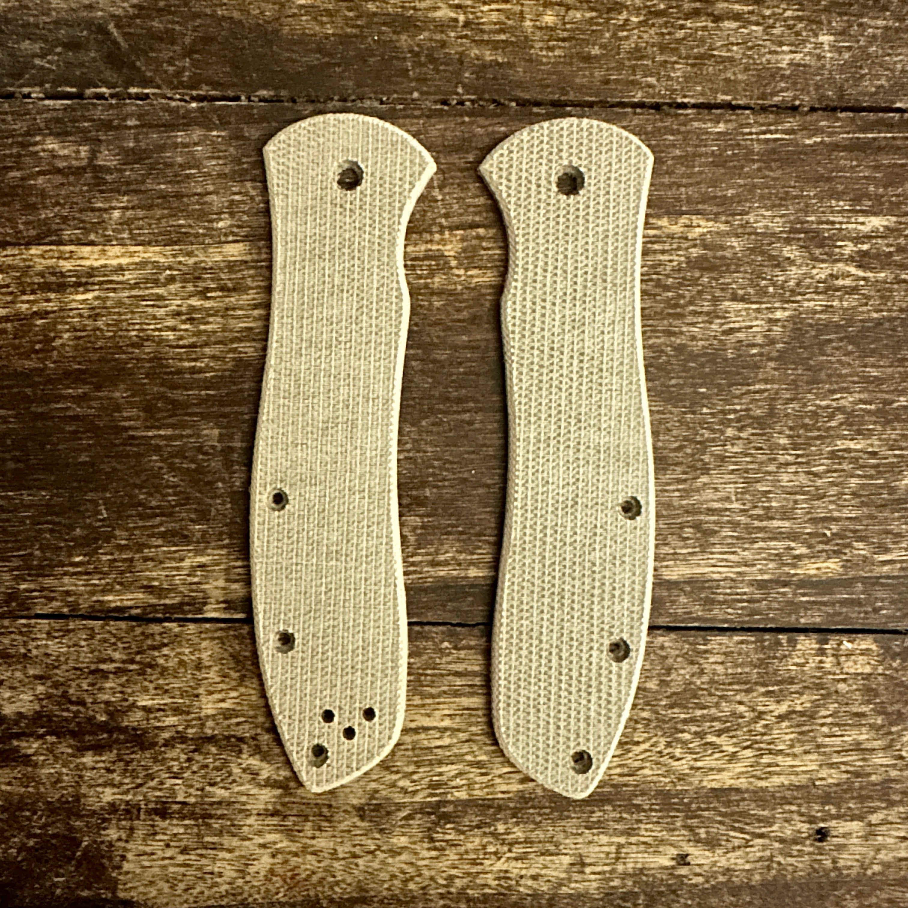Full-Width Canvas Micarta Scales for Spyderco Gayle Bradley 2 – ThirdThreshold Designs